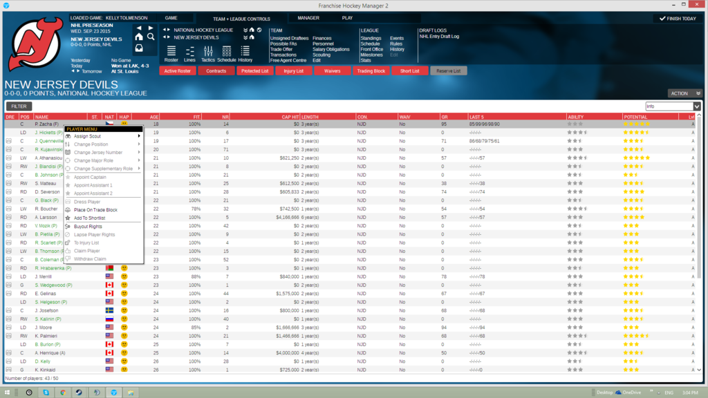 Chl call up - OOTP Developments Forums